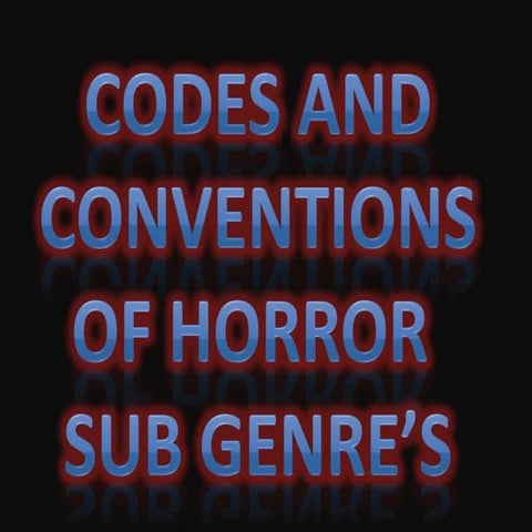 Sub-Genre Analysis | PPT