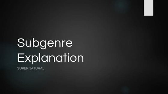 POLTERGEIST Poster Analysis | PPTX