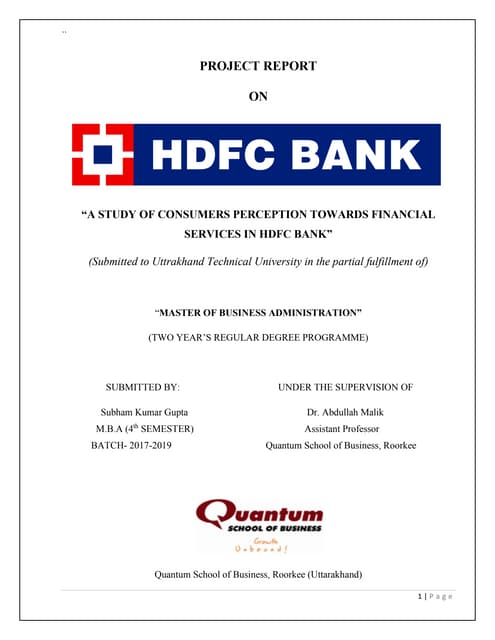 An OVERVIEW OF CSR ACTIVITIES PERFORMED BY HDFC BANK | PDF