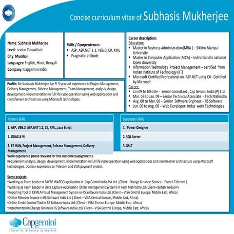 Subhasis Mukherjee | PPT