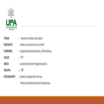 Presentacion del Modulo de informatica | ODP