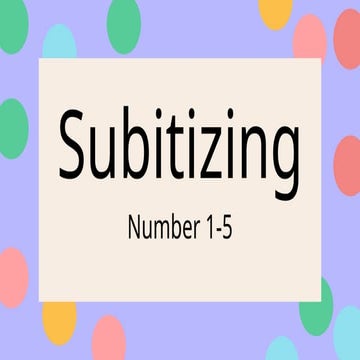 Subitising 1-5 NLP WEEKSubitising 1.pptx