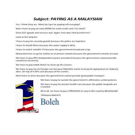 Subject paying as a malaysian | PDF