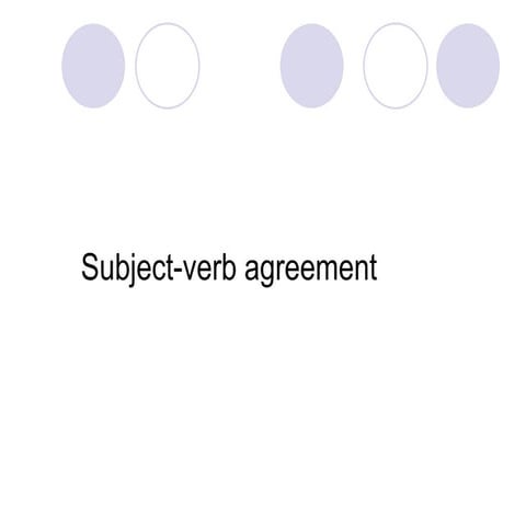 subject-verb agreement lecture.ppt