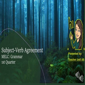 Subject verb agreement rule 4 | PPTX