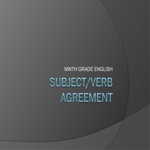 subject-verb_powerpoint.ppt many example | PPT