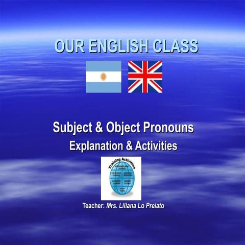 Subject and object pronouns | PPT