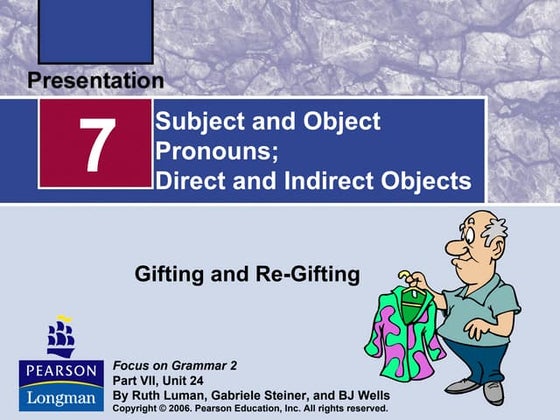 Subject and Object pronouns | PPT | Education