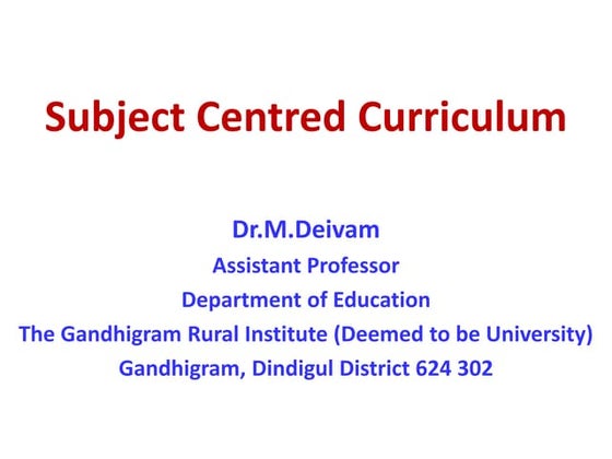 Problem Centered Approach | PPT