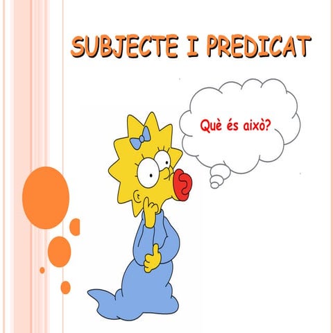 Subjecte i predicat | PPT