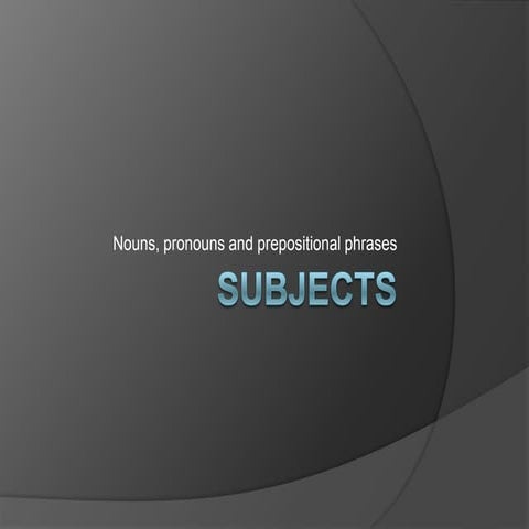 Subjects | PPT