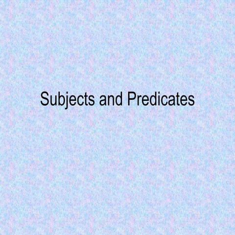 Simple sentence | PPTX