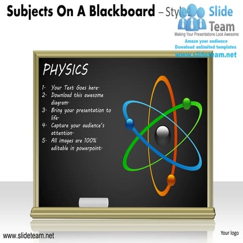 Subjects on a blackboardphysics music literature design 1 powerpoint ...