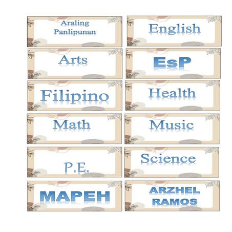 Subject Templates.docx