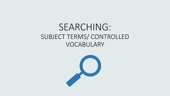 Subject terms | PPT