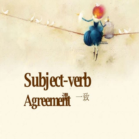 Subject verb agreement | PPTX