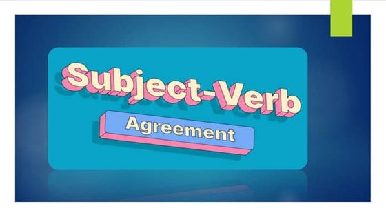 Subject-Verb Agreement powerpoint presentation.pptx