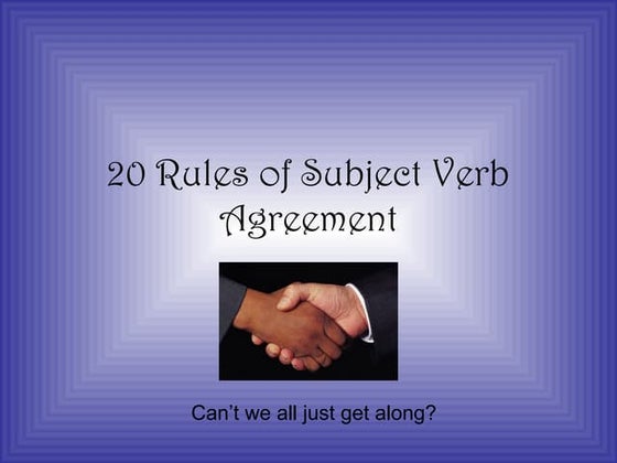 20 Rules of Subject Verb Agreement-1.ppt