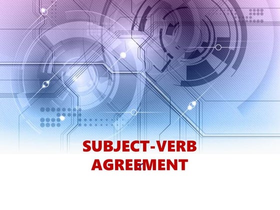 subject-verb agreement lecture.ppt