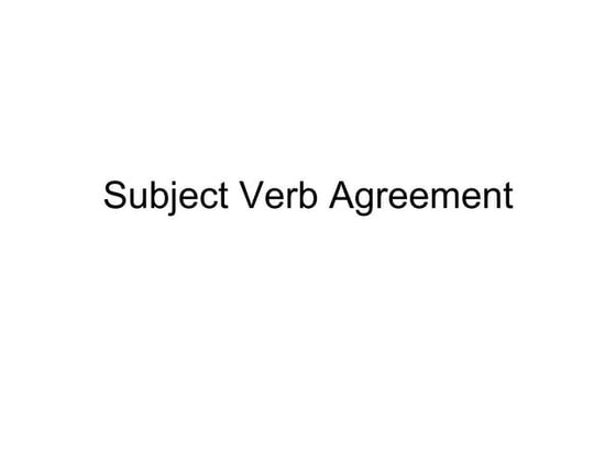 19465 lecture8 9-19541_subject verb agreement | PDF