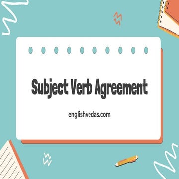 Subject Verb Agreement Rules Explained Easily | PDF