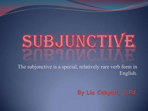 Subjunctive Vs Indicative