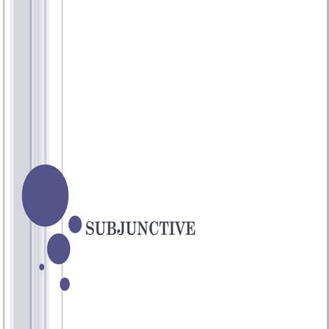 Subjunctive 3° | PPT