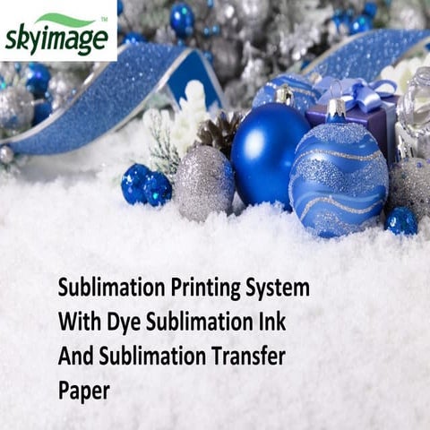 Sublimation Printing System With Dye Sublimation Ink And Sublimation ...