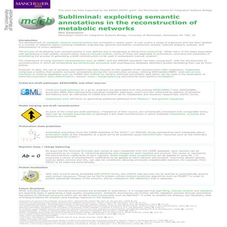 Subliminal Exploiting Semantic Annotations In The Reconstruction Of Metabolic Networks Pdf 