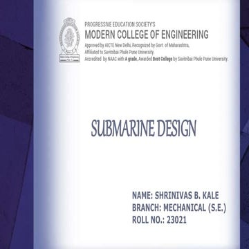 Basic Submarine Design | PPTX