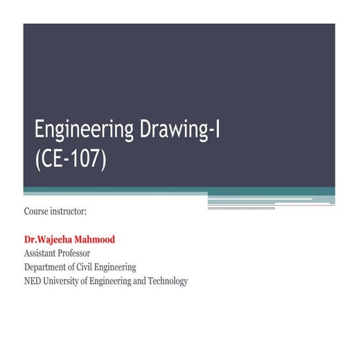 Submission Drawing ENGINEERING DRAWING 1 | PDF