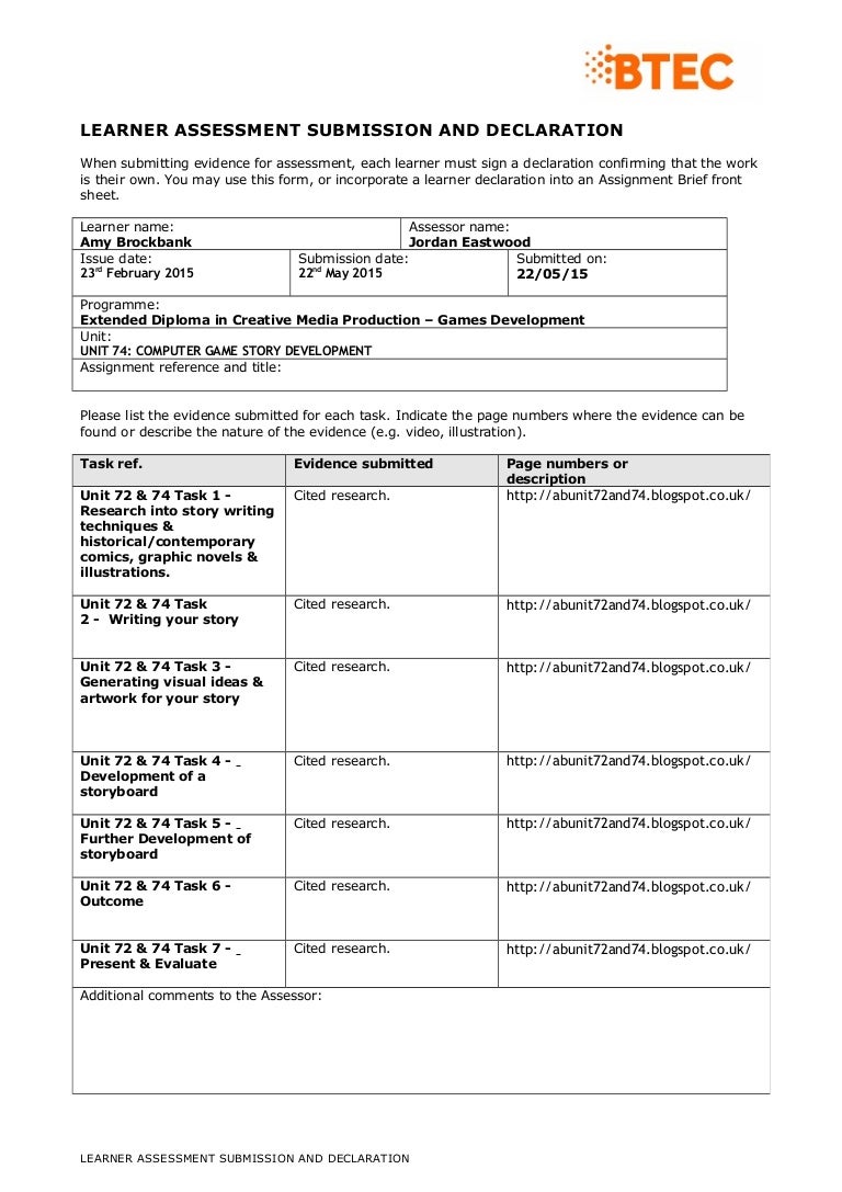 Submission Form Submission Form
