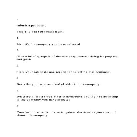 ·submit a proposal. This 1–2 page proposal must1..docx