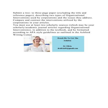 Submit a two- to three-page paper (excluding the title and reference.docx