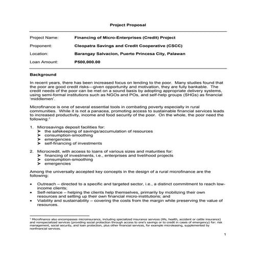 Submitted Version of Proposal - Credit - CSCC.doc