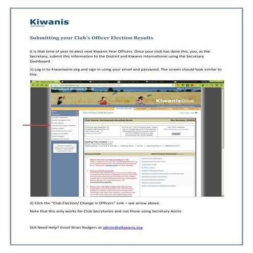 Submitting your Club Election Report | PDF