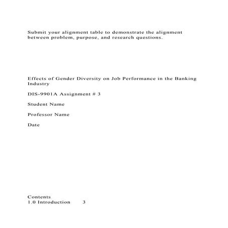 Submit your alignment table to demonstrate the alignment between p.docx