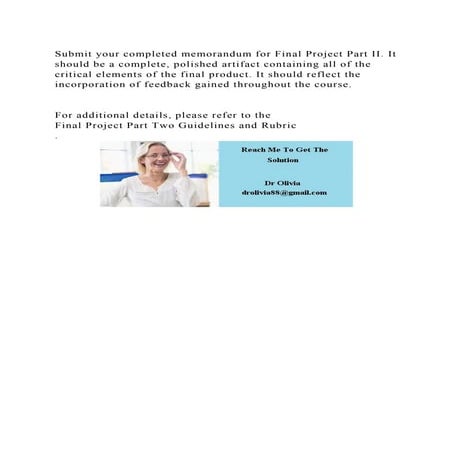 Submit your completed memorandum for Final Project Part II. It shoul.docx