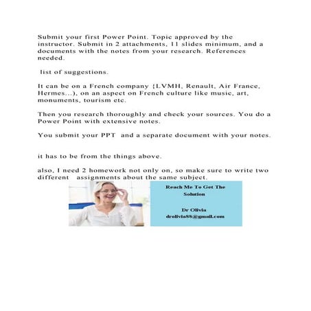 Submit your first Power Point. Topic approved by the instructor. Sub.docx