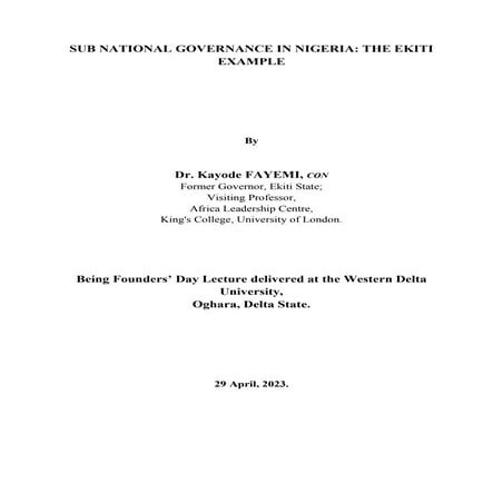 Sub National Governance in Nigeria - The Ekiti Example - Copy.docx
