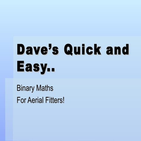 Intro to Subnets and Binary Math | PPT