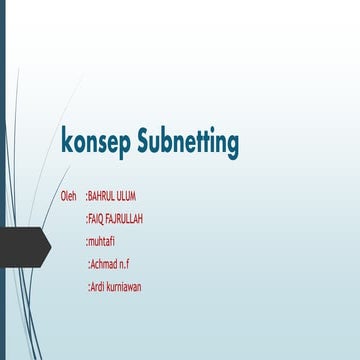 Subnetting1 Ppt