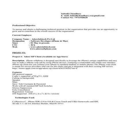 Subodh choudhary_Resume | PDF