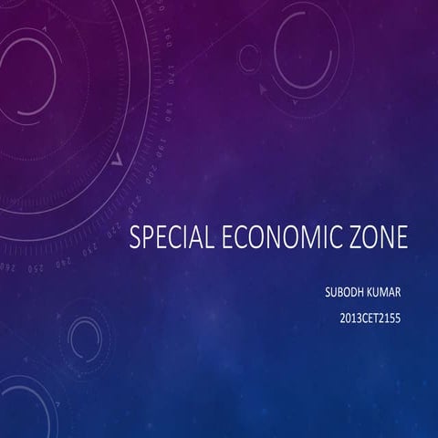 special economic zone | PPTX
