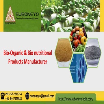 Best Quality Bio-Nutritional Products by Suboneyo Chemicals ...