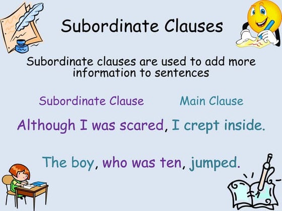The Main and Subordinate Clause | PPTX