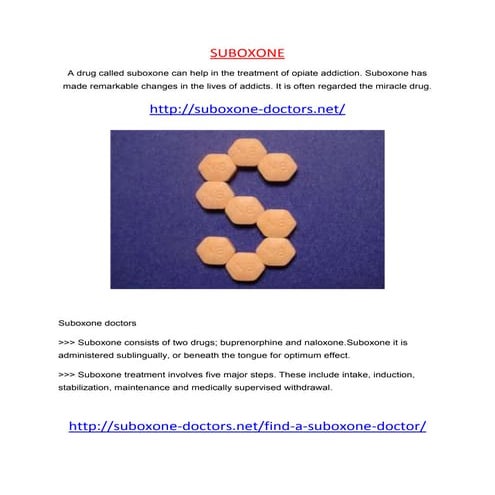 What is suboxone | PPTX