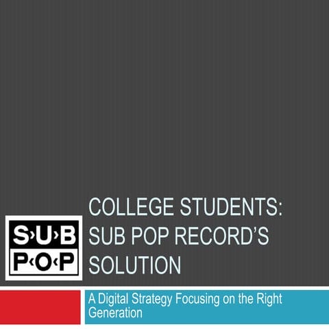 Sub pop records presentation | PPT