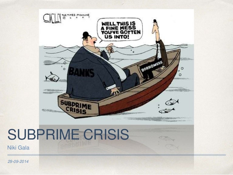 Subprime Crisis : Corrective Measures