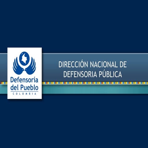 Subproceso de defensoría pública dndp | PPT
